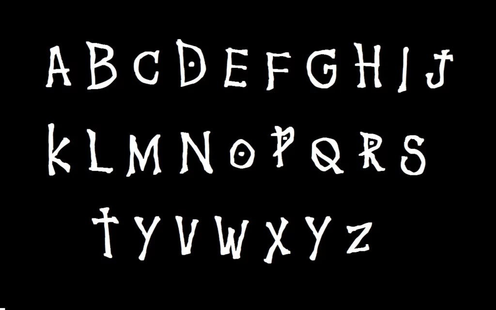 Death Note Font Free Download DaFontsPro
